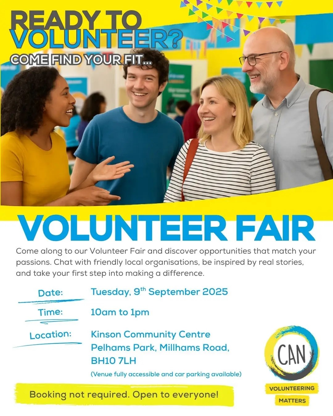 Volunteer Fair – Kinson – Banks & Bearwood Medical Practice